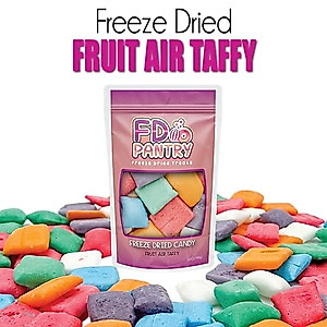 Freeze Dried Air Taffy Candy - Variety Fruit Flavors, 3.5oz | Strawberry, Melon, Cherry, Raspberry, Orange, Grape, Mystery | Crunchy Snack Sour Treat, Gift