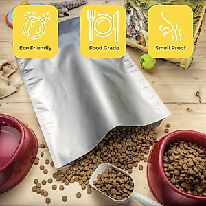 65Pcs 1 Gallon Mylar Bags for Food Storage - 10x14 Inches & 5 Mil Thick Ziplock Mylar Storage Bags for Food - Air Tight Seal Mylar Food Storage Bags