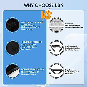 PRFCTLIFE Neck Ice Pack Wrap for Pain Relief, Cervical Ice Pack for Neck and Shoulders for Injuries, Swelling, Neck Stiffness, Sprains, and Cervical Surgery Recovery