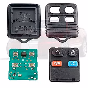 Car Keyless Entry Remote Key Fob Replacement for 1998-2014 Ford Mustang Focus Expedition Explorer (CWTWB1U345 GQ43VT11T) Self-Programming Set of 2
