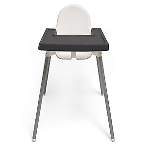 Silicone Full Cover Placemat for IKEA Antilop High Chair, BPA Free, Dishwasher Safe, ezpz Baby Led Weaning Plate, Baby Finger Food