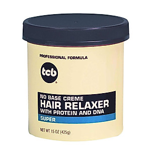 Tcb Hair Relaxer No Base Creme 15 Ounce Super Jar (443ml) (3 Pack)