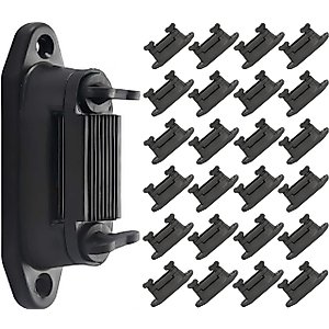 RiteFence Electric Fence Tape Clamp/Corner/Stretch/Tensioner Insulator Screwlock Polytape Nail & Screw on Wood Post PK25
