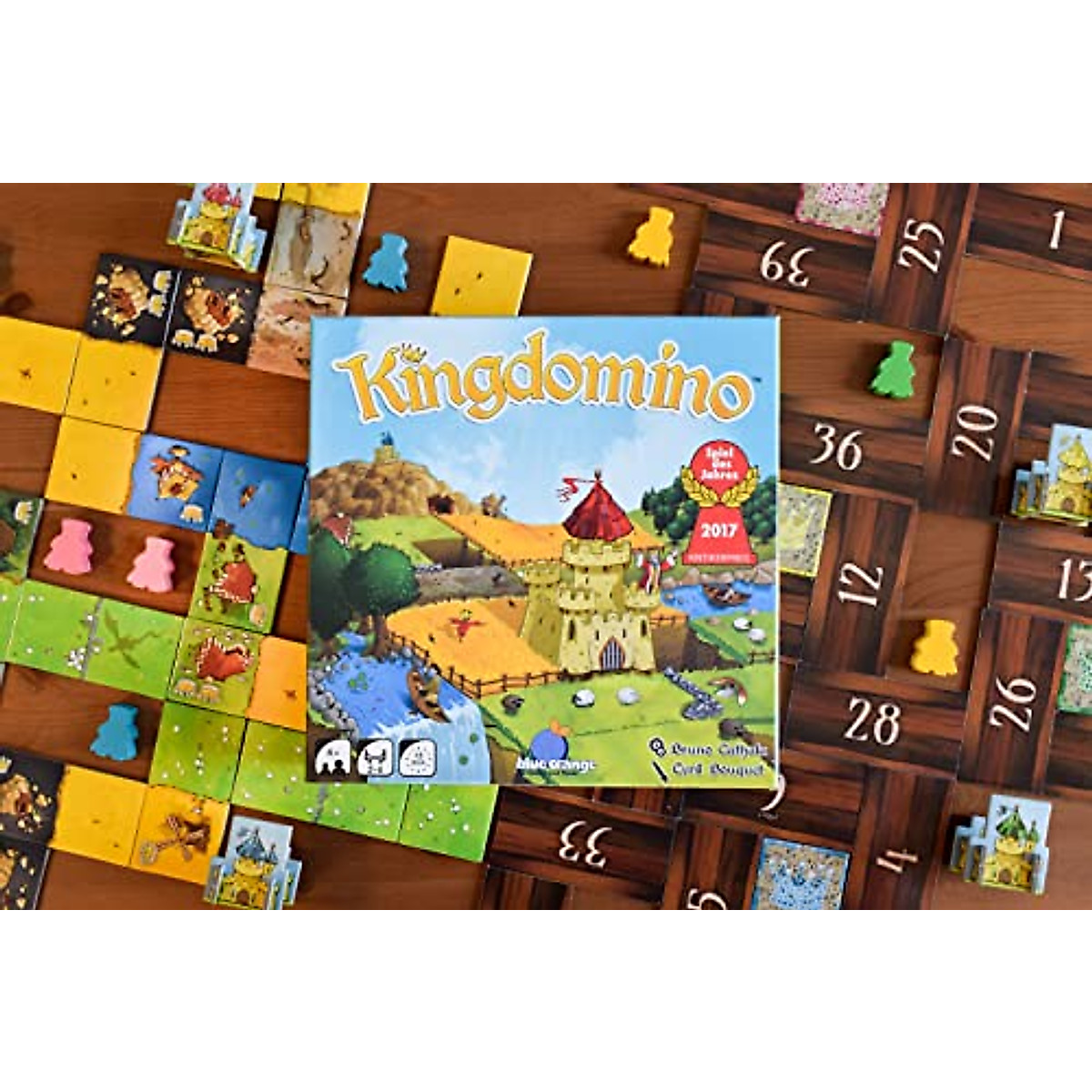Blue Orange Games Kingdomino Award Winning Family Strategy Board Game, 4 players
