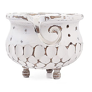 Knitting and Crochet,Knitting Bowl in Wood White 6x5 inch,Yarn for Knitting,Crochet Accessories,Crochet Bowl for Yarn,Yarn Bowl,Knitting Yarn,Yarn Storage,Yarn Bowl for Knitting