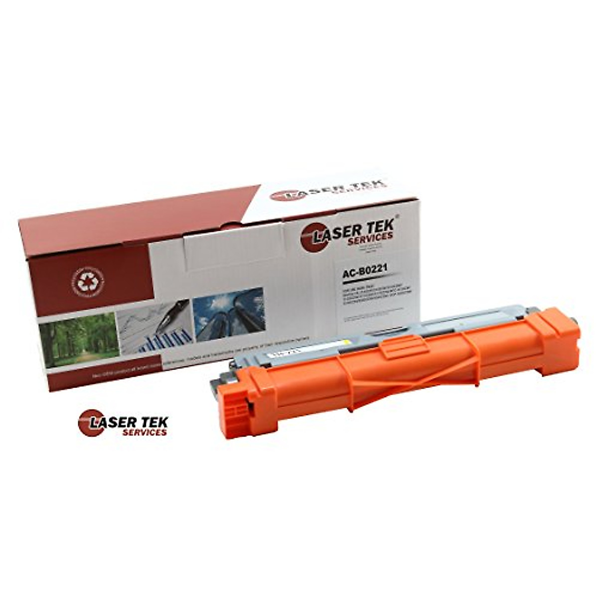 Laser Tek Services Compatible Toner Cartridge Replacement for Brother TN-221 Works with Brother HL3140CW 3142CW, MFC9130CW, DCP9020CDW Printers (Black, Cyan, Magenta, Yellow, 4 Pack)