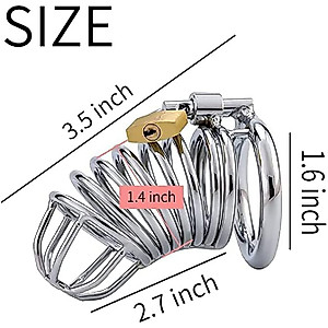Male Chastity Devices Metal Chastity for Men Breathable Chastity Device Chastity Cage Devices Lightweight Sexual Wellness Cock Cage Penis Cage Sweater M1