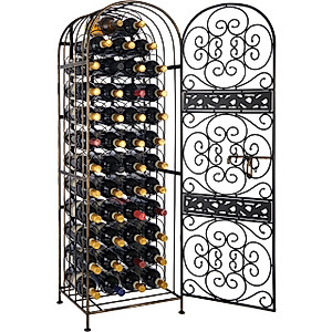 Wine Enthusiast Renaissance Wrought Iron Wine Jail