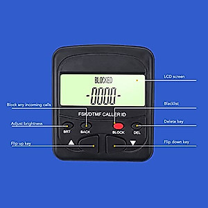 Call Blocker, Caller ID Box Phone Blocker, Call Blocking Device, 2000 Numbers for Landline Phones Answering Machine Home Cordless Phones