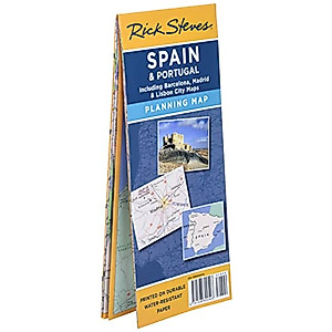 Rick Steves' Spain and Portugal Map: Including Barcelona, Madrid and Lisbon