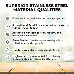 BREKX Stainless-Steel Ice Bucket & Beverage Tub for Parties, Hammered Stainless Steel Finish, Leak-Proof, Rust-Proof, with Handles - 15 Quarts