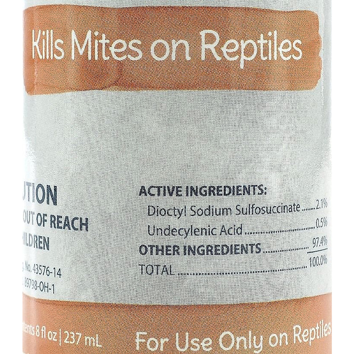 2) Natural Chemistry 11035 Reptile Lizard Spray Mite Parasite Relief - 8 oz Each