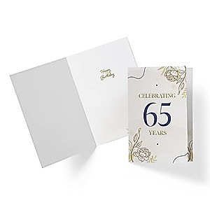 65th Birthday Card for Him Her - 65th Anniversary Card for Dad Mom - 65 Years Old Birthday Card for Brother Sister Friend - Happy 65th Birthday Card for Men Women | Karto – Golden Age