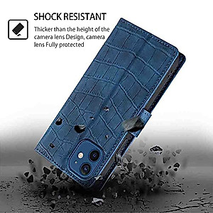 DIIGON Phone Cover Wallet Folio Case for Oppo REALME 7 PRO, Premium PU Leather Slim Fit Cover for REALME 7 PRO, Good Touch, Blue