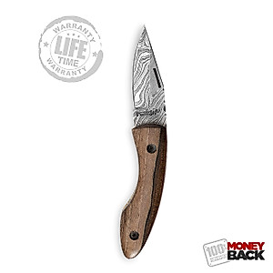 Perkin - Handmade Damascus Pocket Knife - Beautiful Folding Knife