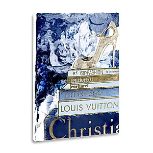 Wynwood Studio Fashion and Glam Wall Art Canvas Prints 'What's On My Mind Navy Custom' Home Décor, 16 in x 24