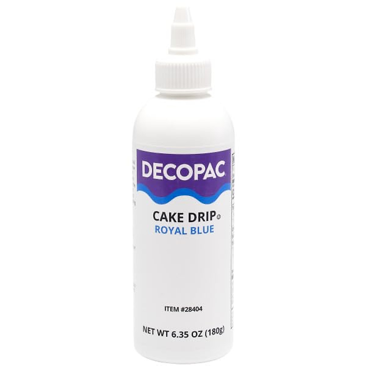 DecoPac Cake Drip, Royal Blue Color, Vanilla Flavor, Matte Like Chocolate, 6.35 oz