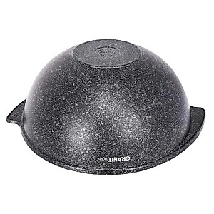 Aluminum Wok Kazan Cooking Pot Granit Ultra Non-Stick Kazan for Making Pilaf with Lid Camping Cookware Dutch Oven Kitchen Pot (6.3-qt. (6 L))