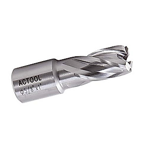 ACTOOL 5/8" Diameter × 1" Depth of Cut HSS ANNULAR Cutter with 3/4'' Weldon Shank