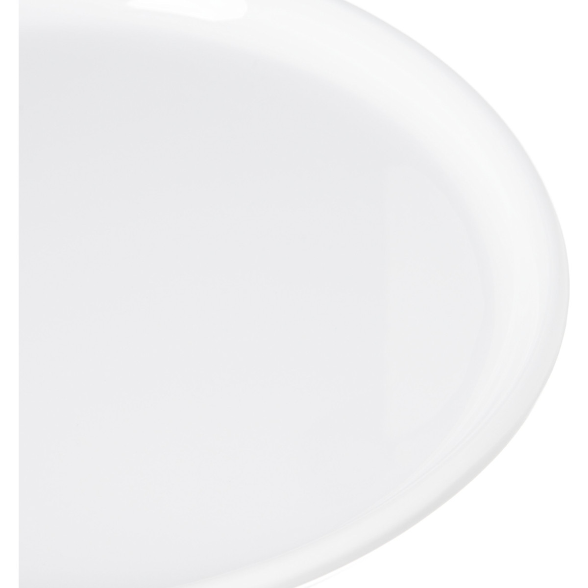 Carlisle FoodService Products Stadia Reusable Plastic Plate Appetizer Plate for Home and Restaurant, Melamine, 7.25 Inches, White