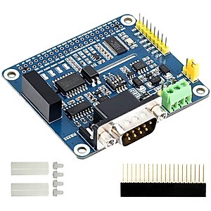 Isolated RS485 RS232 Expansion HAT Board for Raspberry Pi 4B/3B+/3B/2B/Zero/Zero 2 W/Zero 2 WH,Adopt SC16IS752 UART Expansion Chip,SPI to RS485 and RS232 Up to 921600bps Data Rate