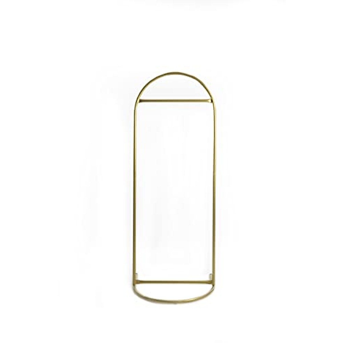 VEGAINDOOR Oval Metal Clothes Rack Strong Garment Rack, Industrial Clothing Rack,Heavy Duty Clothes Rack,Portable Clothing Rack Hanging Clothes Rack for Small Spaces and Rooms Gold,Black,White (Gold)