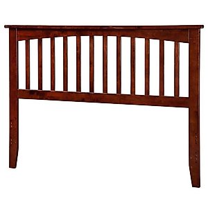Leo & Lacey Queen Spindle Headboard in Walnut