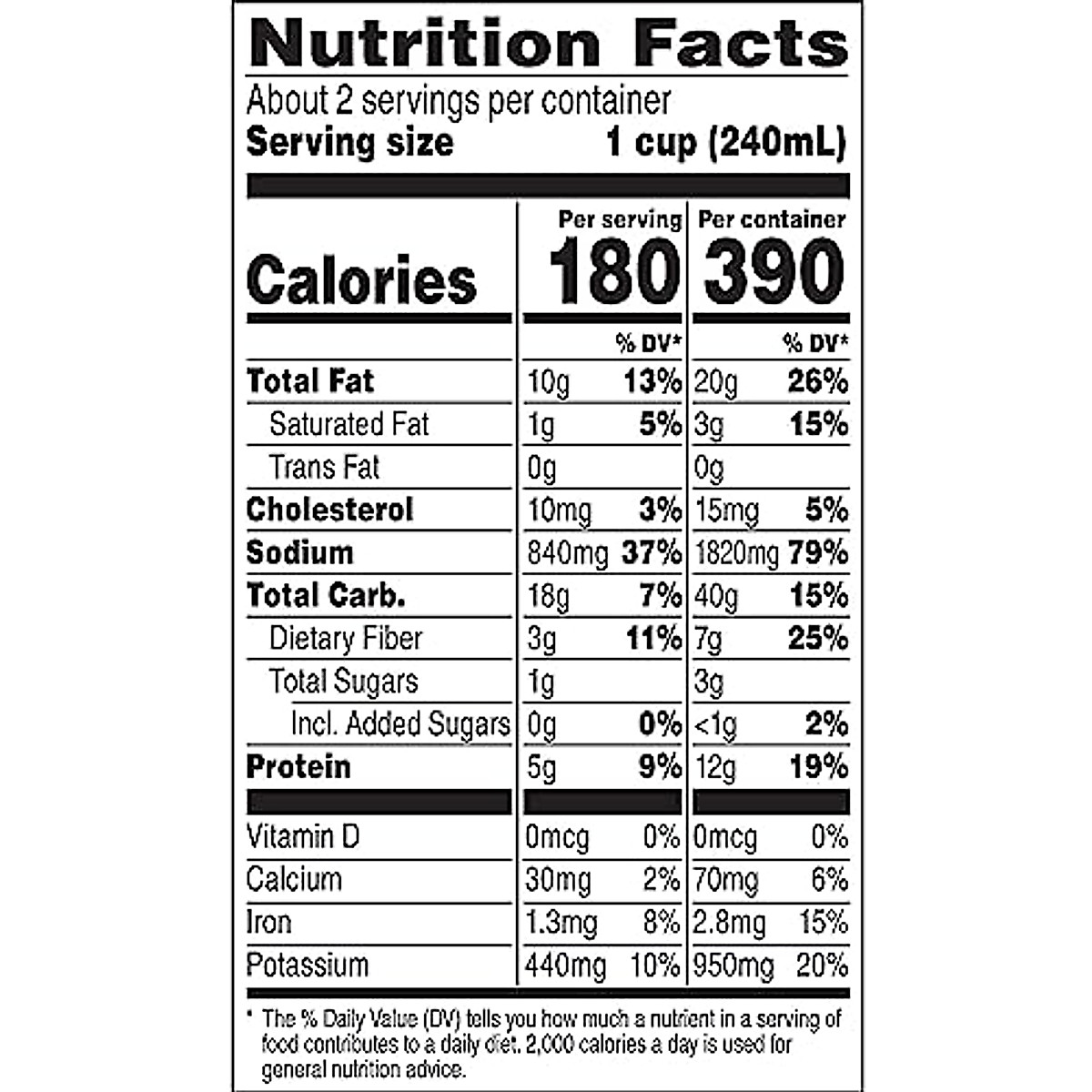 Campbell's Chunky Soup, OLD BAY Seasoned Clam Chowder, 18 Oz Can (Case of 12)