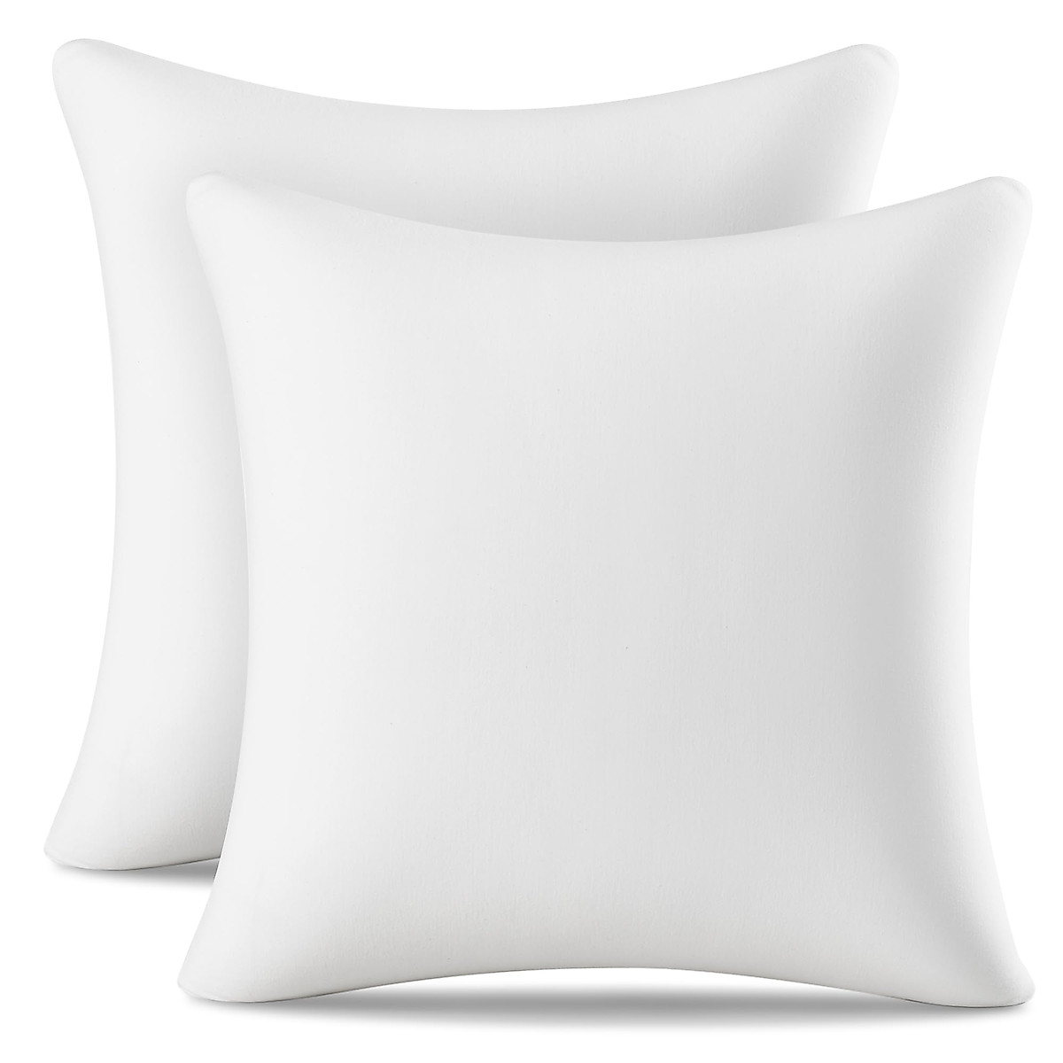 AM AEROMAX 22 ×22 Pillow Insert (Pack of 2) Memory Foam Throw Pillow Insert Sham Square for Decorative Cushion Bed Couch Sofa Without Deform After Longtime Use