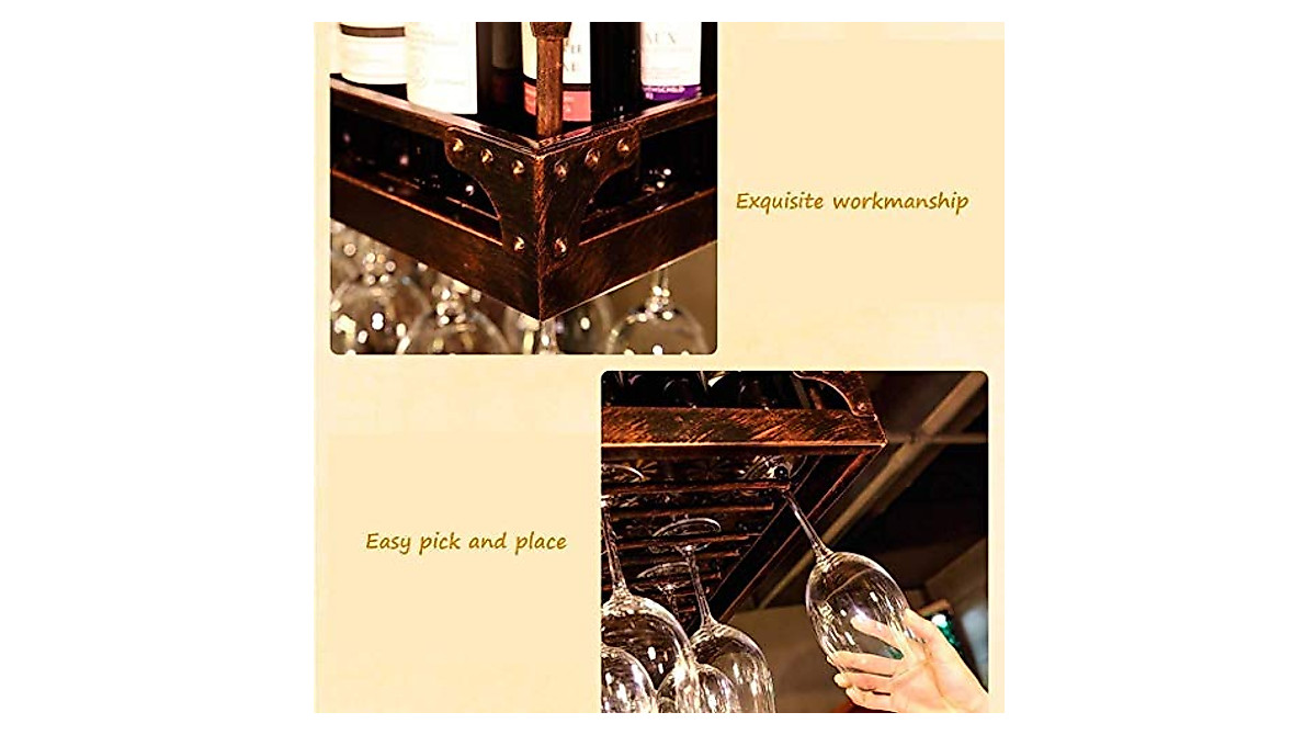 Stylish Simplicity Bar Unit - Adjustable Wine Holder