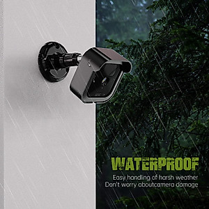 AOTNEX Blink Outdoor Camera Mounts (3rd Gen) 3 pcs, Weatherproof Protective Housing Cover with 360 Degree Adjustable Wall Mount for Blink Outdoor Security Camera System (Outdoor Black)