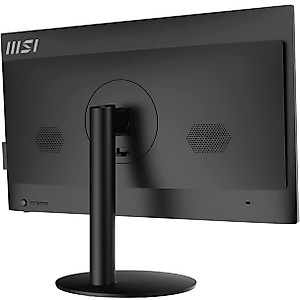 MSI 2023 Pro 24'' FHD LED All-in-One AIO Desktop PC Intel 4-Core i3-10105 16GB DDR4 256GB NVMe SSD 1TB HDD Intel UHD Graphics WiFi AX BT Webcam HDMI RJ45 COM Port Black Windows 10 Pro w/RE 32GB USB