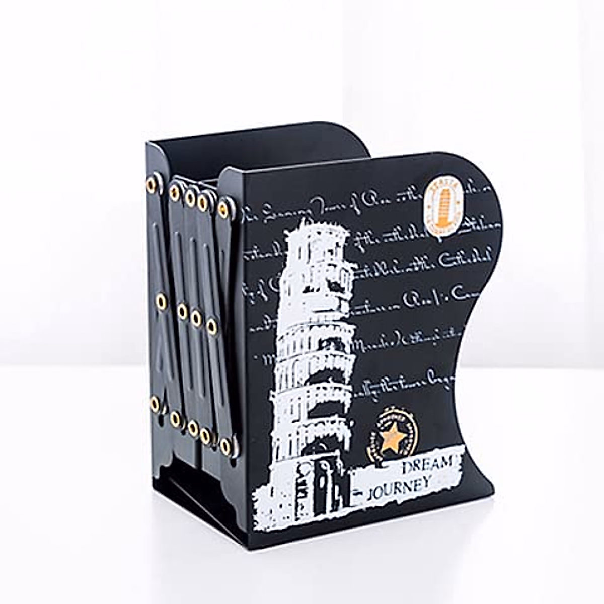 Telescopic Book Stand Retractable Medium-Sized Folding Book Clip Book by bookend Three-Column Large Student Cartoon Creative Thickening
