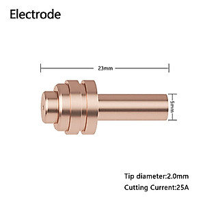 Welding Knight 176655 Electrode 176656 Tip fit for Miller Plasma Cutter ICE-25C ICE-27C Torch