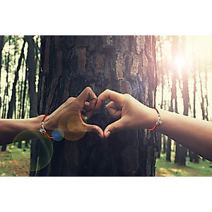 Hamsa Hand Protection Bracelet for Women - Silver Hamsa Charm on Red Leather Evil Eye Bracelet - Ojo Jewelry - Birthday Anniversary Friendship Gift