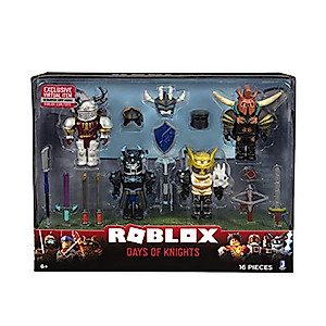 Roblox Action Collection - Days of Knight Four Figure Pack [Includes Exclusive Virtual Item]