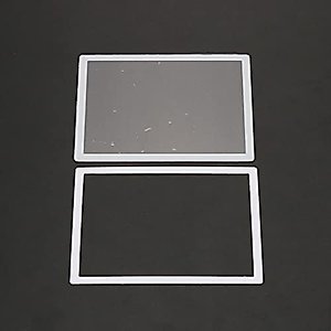 Replacement Upper LCD Screen Lens Plastic Cover + Lower Frame for DS Lite NDSL Console White