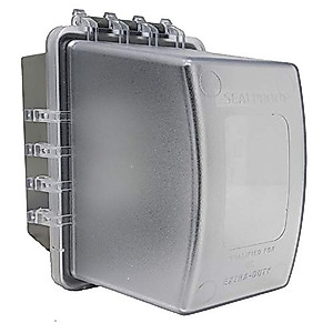 Sealproof 1-Gang Weatherproof In Use Outdoor Outlet Extra Deep Cover | Lockable, UL Extra Duty Compliant, 18 Configurations, Polycarbonate