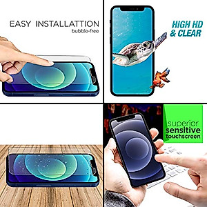 MASETECH iPhone 12 Mini Screen Protector - (5.4 Inch) Tempered Glass Screen Compatible with Apple (3 PACK)