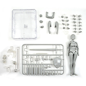 Body Kun Doll PVC Body Chan DX Set 2.0 Gray Color for SHF Body Kun DX Set Male & Female Action Figure Model Set