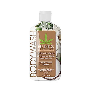 Hempz White Gardenia & Coconut Palm Herbal Body Wash 17 oz