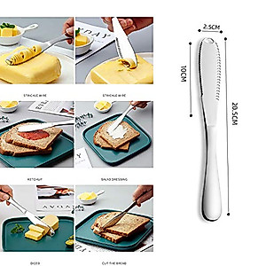 Butter Dish with Lid and Butter Spreader,Butter Dish Size Perfect for Butter Stick,Multi-Purpose Serving Food Dish Tray Kitchen Gadgets