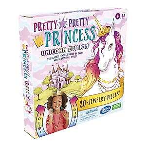 Hasbro Gaming Pretty Princess Unicorn Edition Board Game, includes 20 Pieces (Amazon Exclusive)