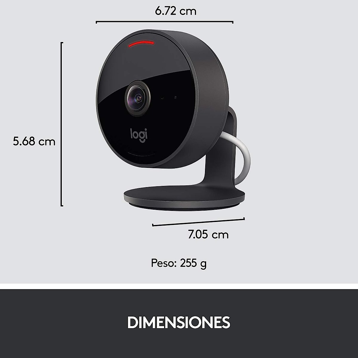 Logitech Circle View Weatherproof Wired Home Security Camera with Logitech TrueView Video, 180° Wide Angle, 1080p HD, Night Vision, 2-Way Audio, Tilt Encrypted, Apple HomeKit Secure Video (Renewed)