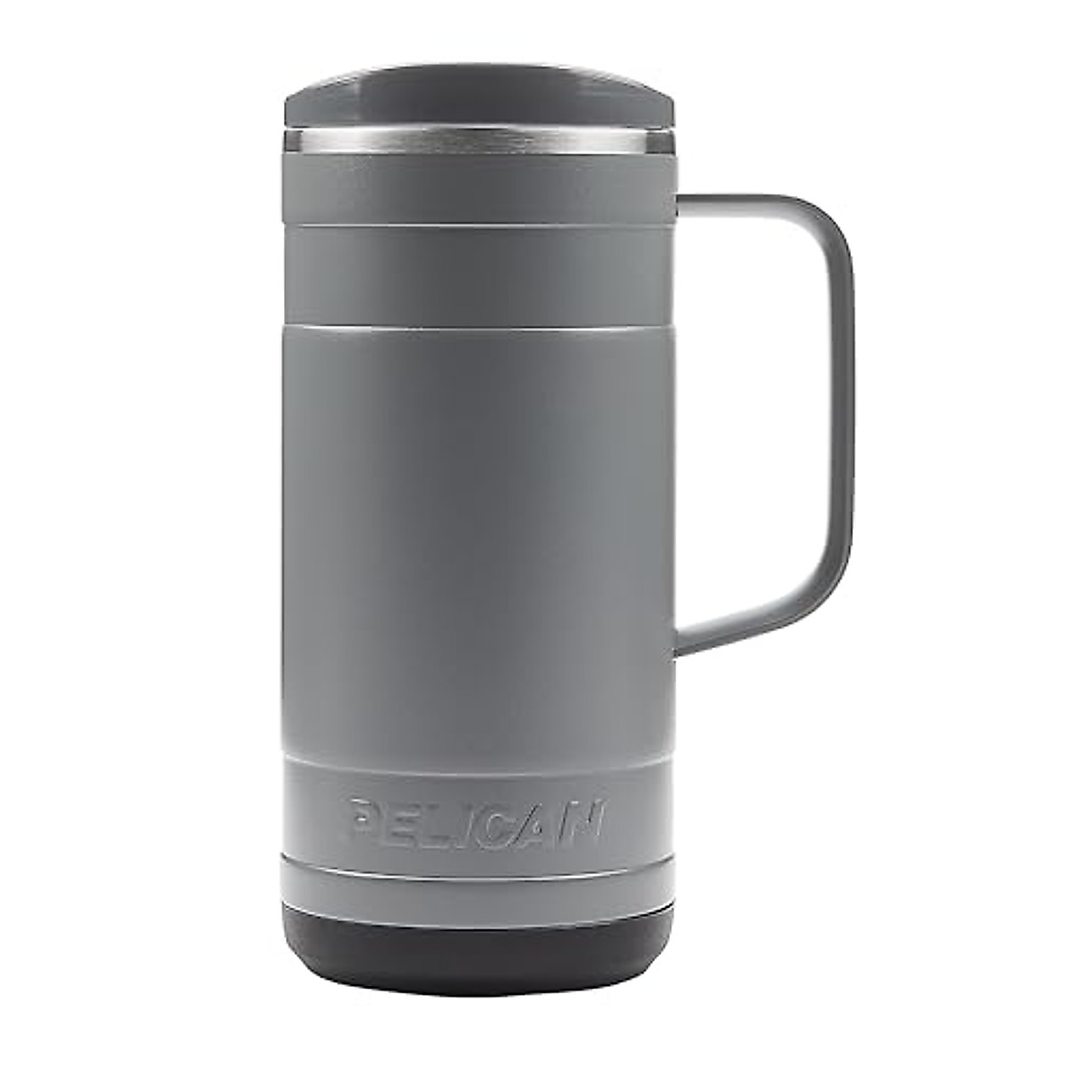 Pelican Hydration Pelican Ridge™ 18 oz Vacuum Insulated Tumbler - Recycled Stainless Steel Double Wall Travel with Dual Lid, Powder Coated Insulated Coffee Mug For Hot Cold Drinks, Graphite