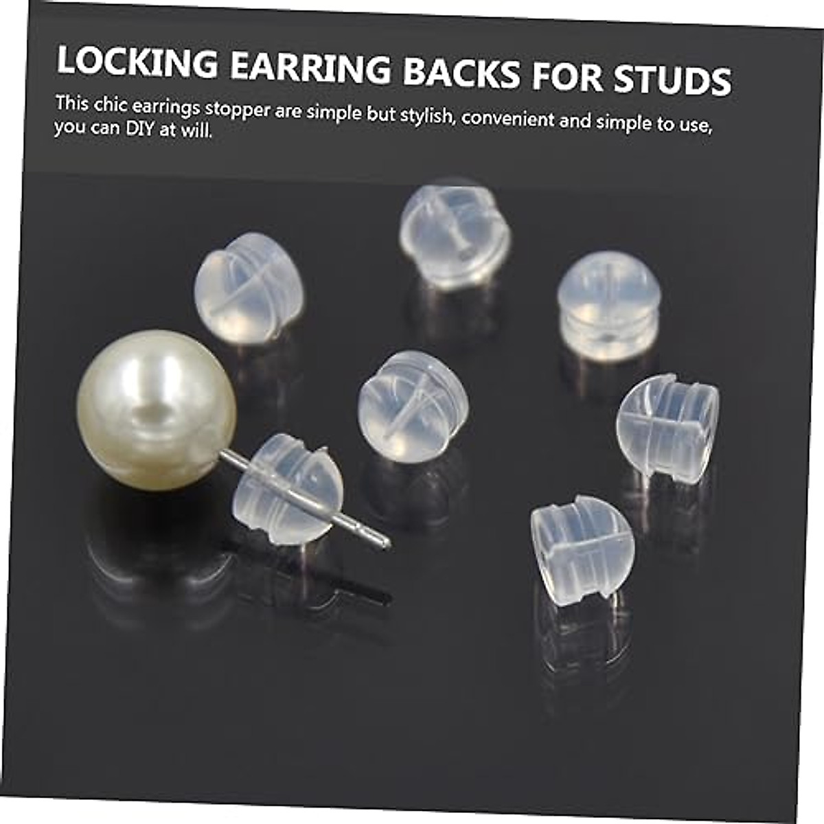 400 Pcs DIY Jewelry Findings DIY Earrings Plug Earring Backs Safety Earrings Stoppers Ear Jewelry Back Locking Earring Stopper Earrings Backs for Women Locking Earring Plug