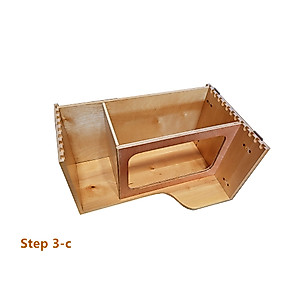 Pull Out Trash Can for Base Kitchen Cabinets, Storage Garbage Bin on wood frame with Soft Close Track Front mounting hardware include. Rear Storage, 11'' width for B15 cabinet (Not included trash bin)