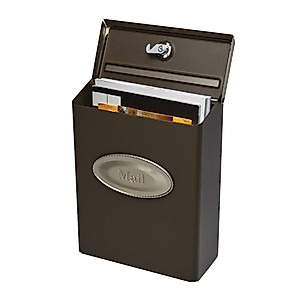 Architectural Mailboxes Designer Galvanized Steel Wall-Mount Mailbox, DVKPBZ0AM, Venetian Bronze, Medium