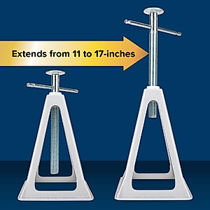 Camco Olympian Aluminum Jack Stands, Support up to 6,000 lbs, Pack of 4 ( 44560)