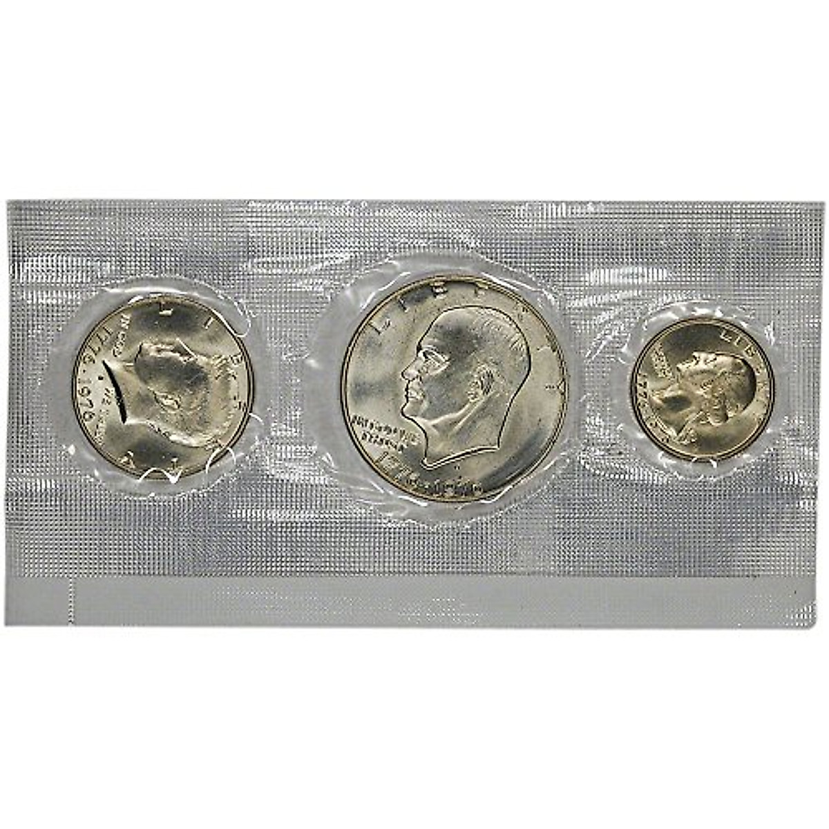 1976 US Mint Silver 3-pc Bicentennial Uncirculated Coin Set OGP Uncirculated